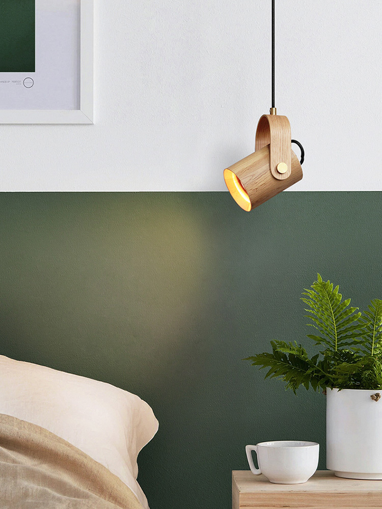 Solid Wood Adjustable Pendant Lamp - Wood friends lighting - specialize ...